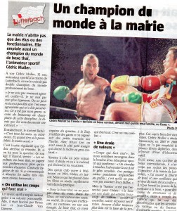 cedric muller rmboxing champion du monde a mulhouse sur leparisien ...